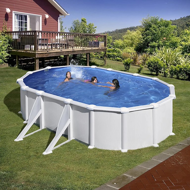 Gre Fidji Bazen, Ovalni, 6.1x3.75x1.32m, Beli