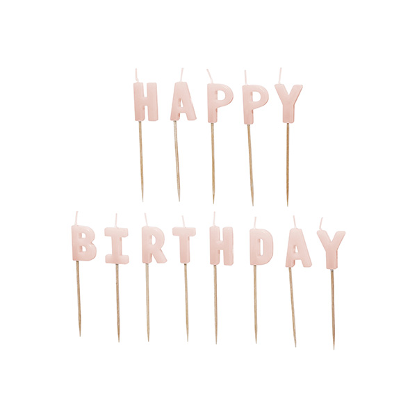 SCS13081
Candle Happy Birthday Light Pink