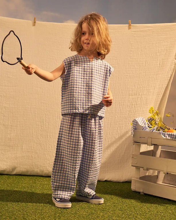 Unisex komplet košuljica i široke pantalone Sunny Day