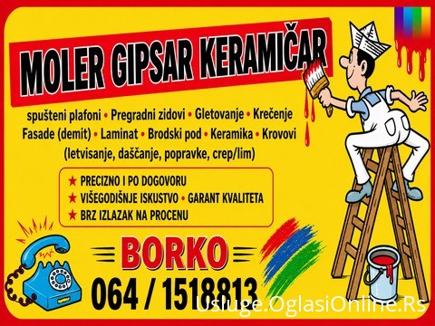 Moler Gipsar Keramičar Zrenjanin, Zrenjanin