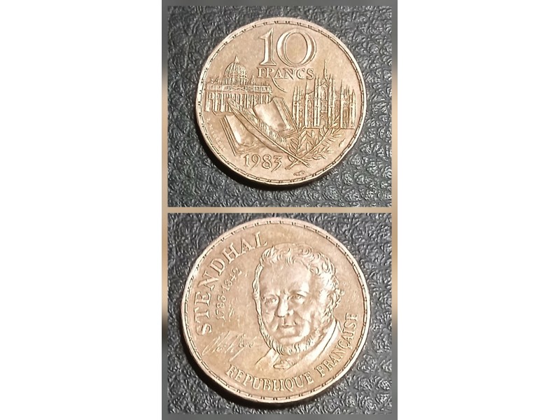 Francuska – 10 Francs 1983 (Stendhal)