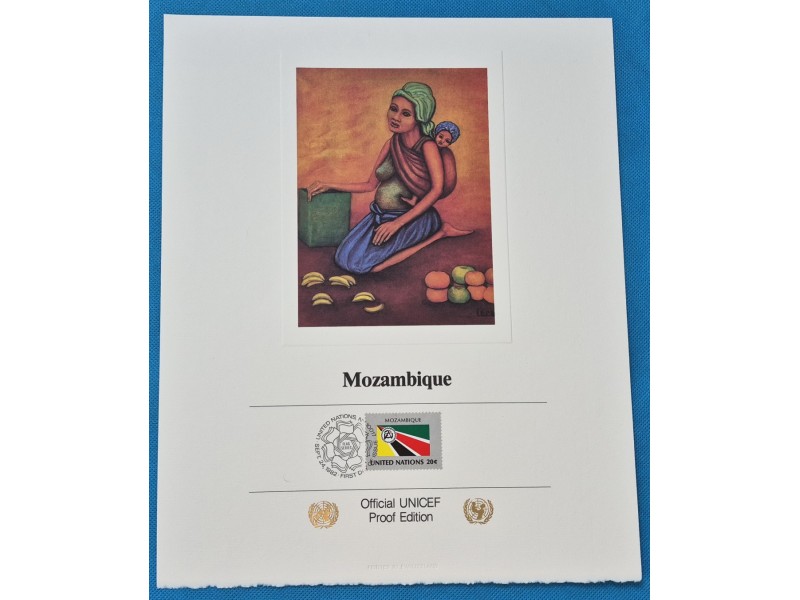 UN New York 1982. Zastave, Mozambik