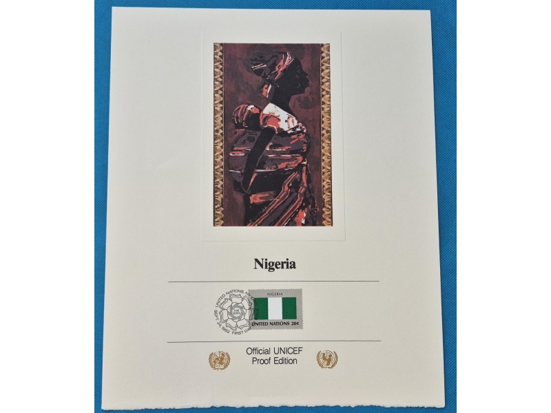 UN New York 1982. Zastave, Nigeria