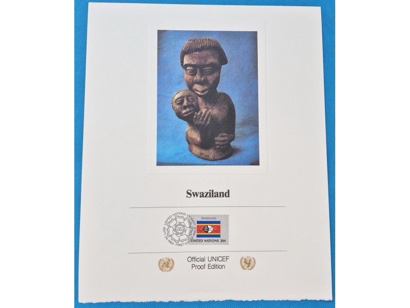 UN New York 1982. Zastave, Swaziland