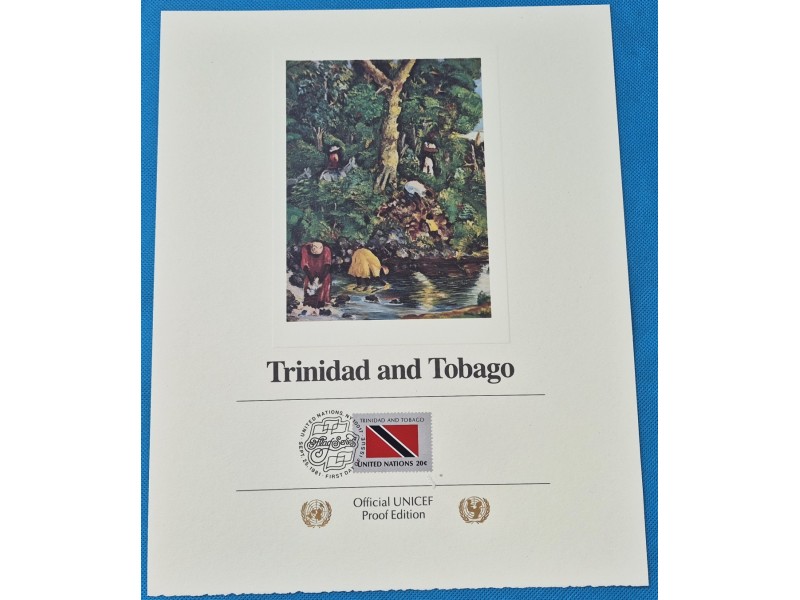 UN New York 1981. Zastave, Trinidad and Tobago