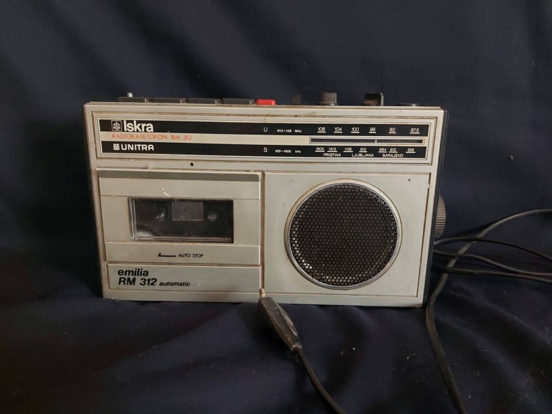 Iskra kasetofon radio RM 312