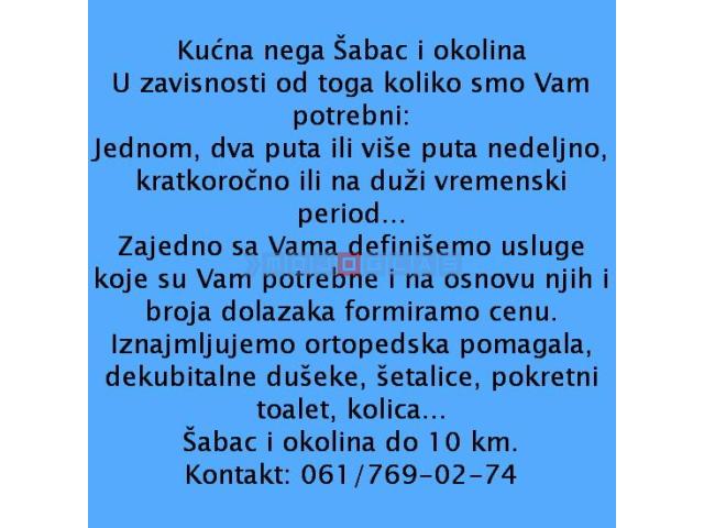 Kućna nega Šabac i okolina