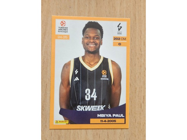 EuroLeague Panini 2024-25 broj 233