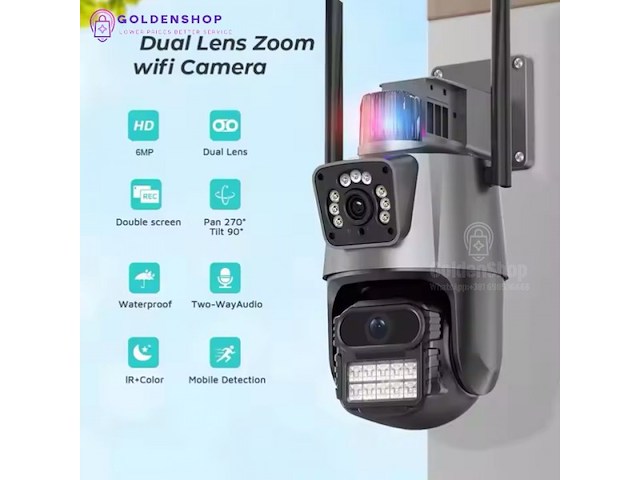 WiFi PTZ IP Kamera sa dve leće Dual Lens Full HD Outdoo