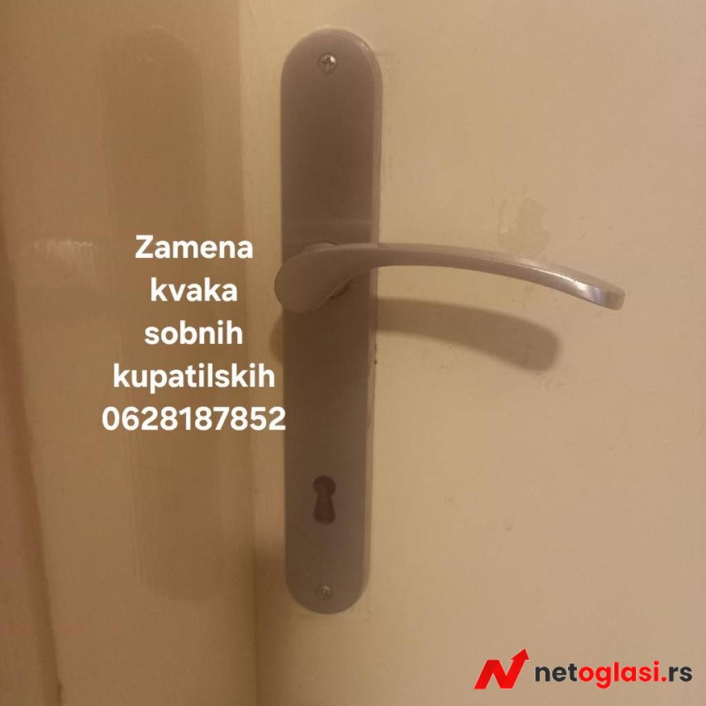 ZAMENA kvaka sobnih kupatilskih vrata