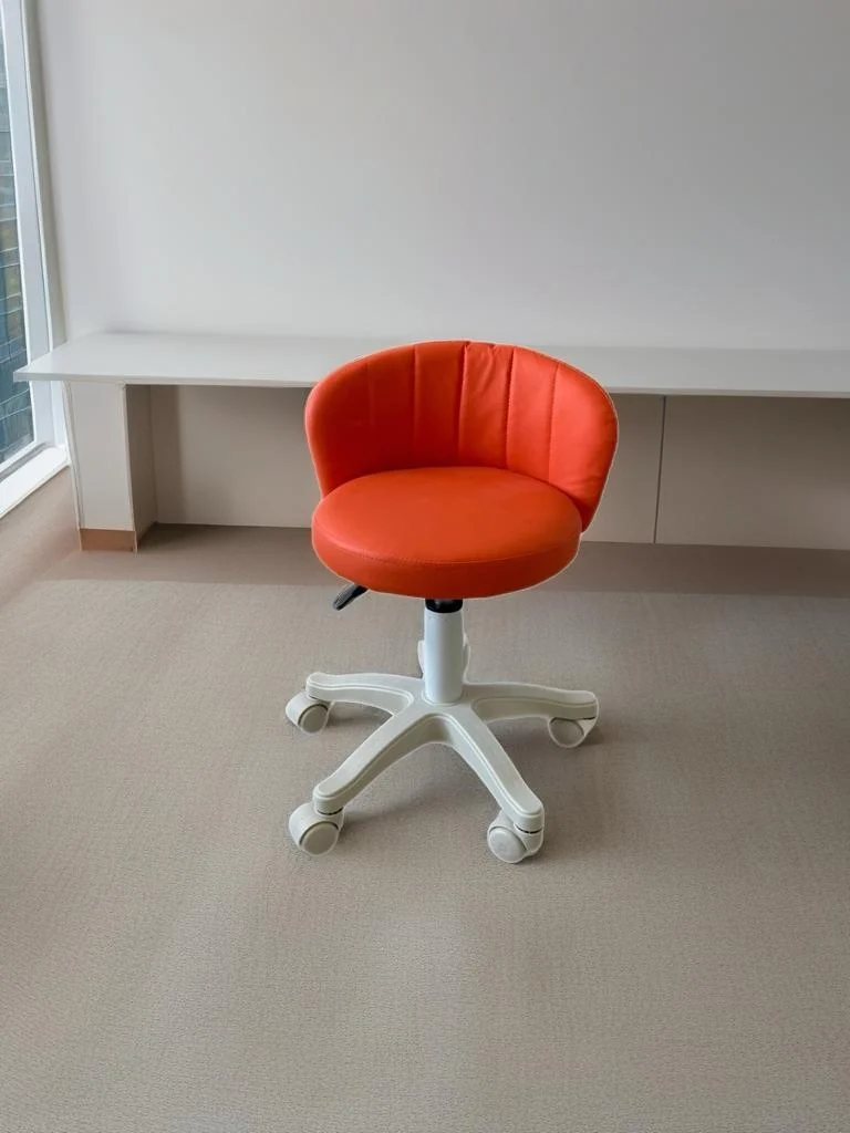 ROTIRAJUĆA STOLICA SA NASLONOM, PODESIVA, ZA SALON - ORDINACIJU MODERNO 08