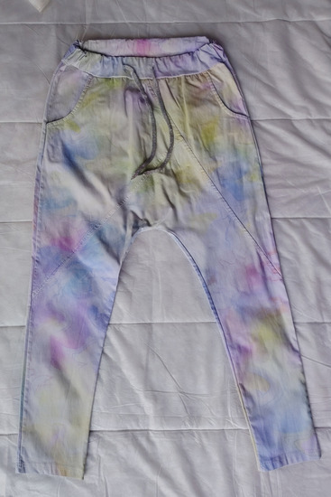 ITALY tie-dye pamučne pantalone M/L - KAO NOVE