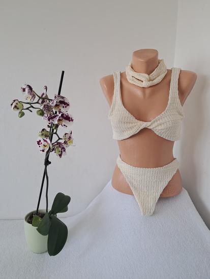 NOV Nasty Gal textured kupaći vel 38 + traka
