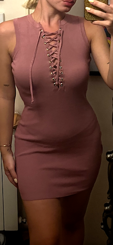 Guess s haljina roze nude