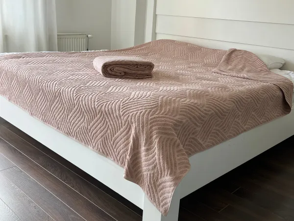 Letnji frotirni prekrivač – Sara – 145x200cm Kapućino boja