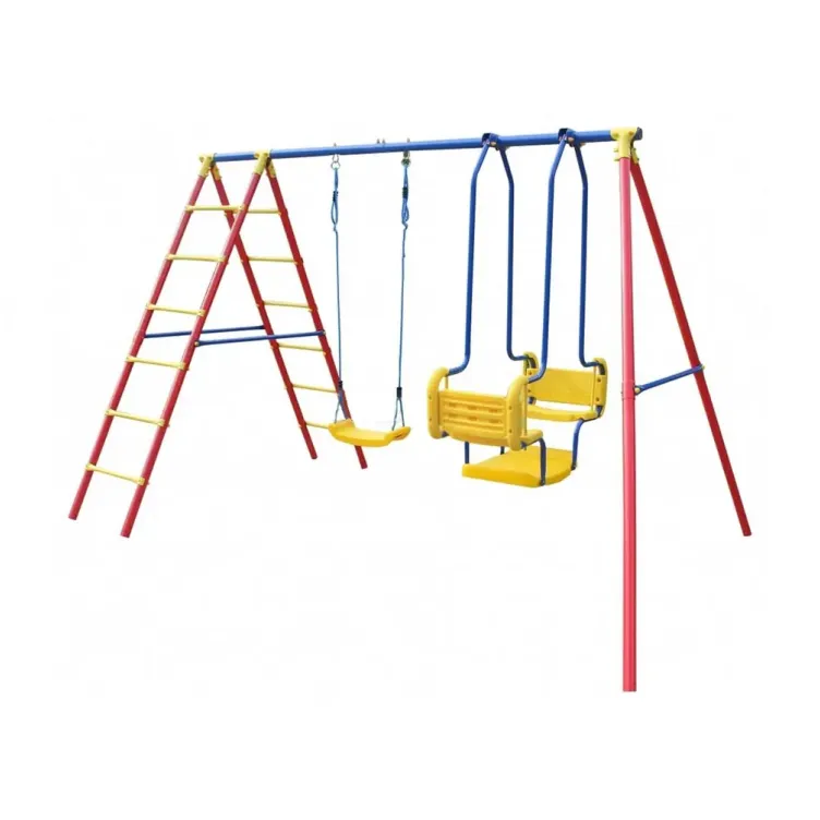 ED Velika Dečija Ljuljaška set 3u1 Metalna ljuljaška gondola merdevine 300x200x195
