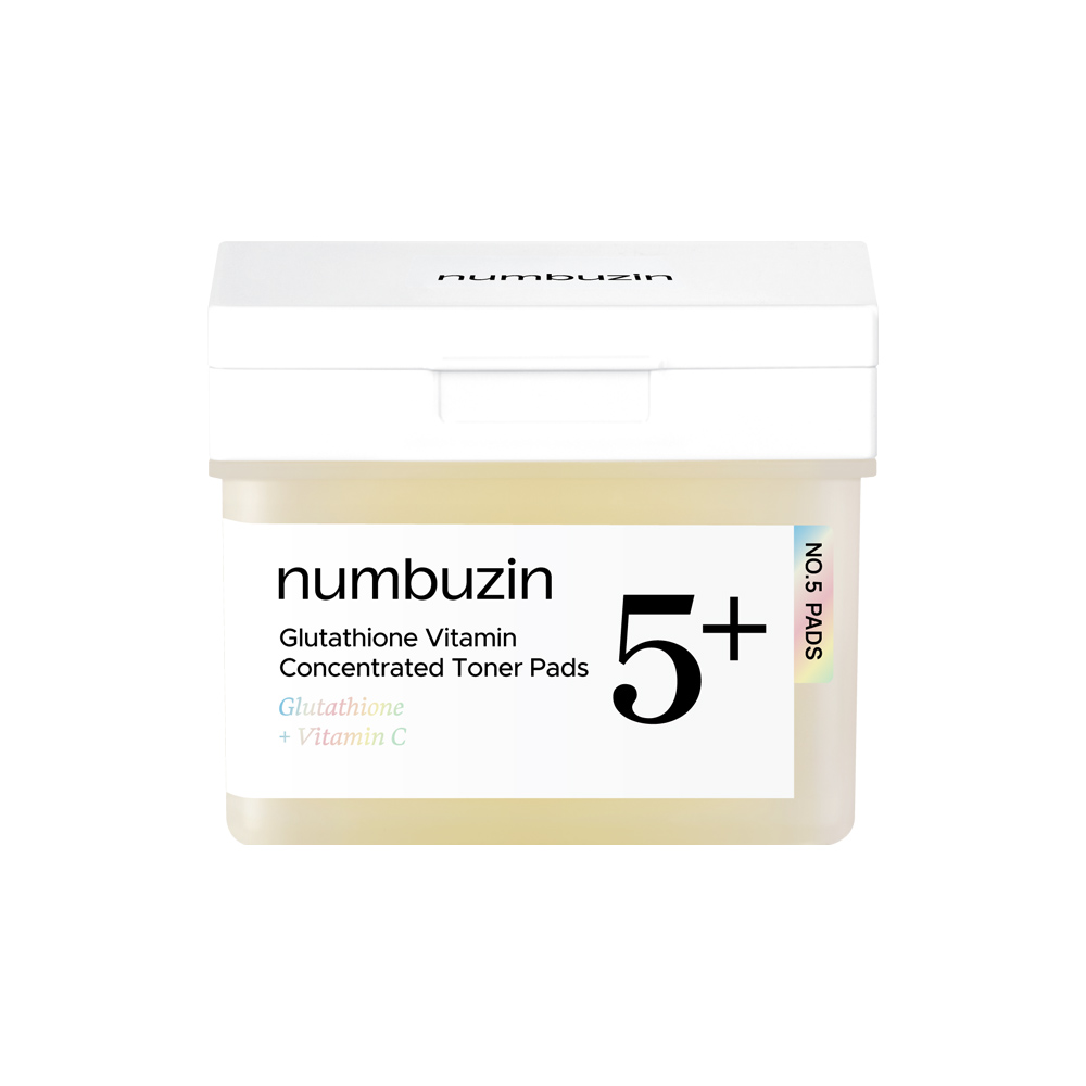Numbuzin No5 + Glutathione Vitamin Concentrated Toner Pad 180ml/70pad