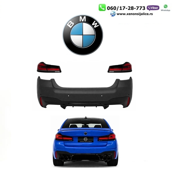 BMW 5 G30 17-22 BODY KIT M U G30 LCI 22-25 ZADNJI