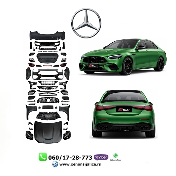 MERCEDES C KLASA W205 15-21 BODY KIT AMG U W206 21-25
