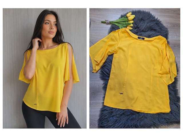 ZUTO NARANDZASTA BLUZA CARPEDIEM ,VEL 40 - M/L