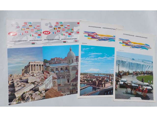 Lot ULTRA RARE JAT PLAKATA YUGOSLAVIA