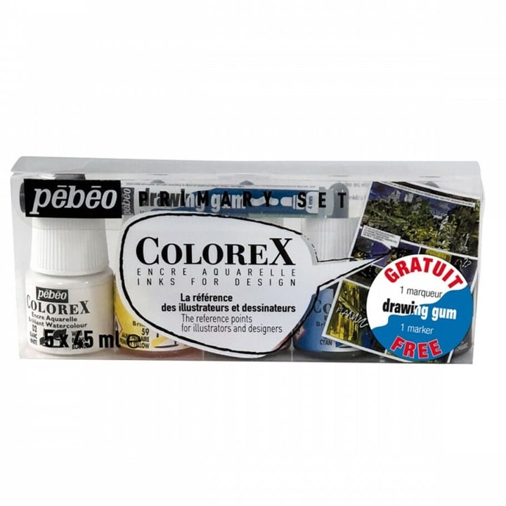 Akvarel mastilo Colorex Pebeo - set 6 x 20 ml