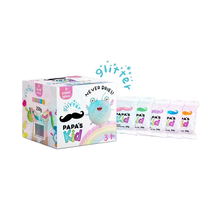 Papa's Kid pastel i glitter set za decu