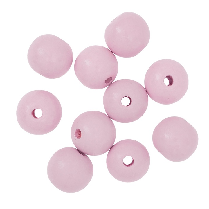 Drvene perle 2,5 cm – pakovanje od 10 | Razne boje | Razne boje