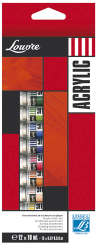 Akrilne boje LOUVRE 12x10ml