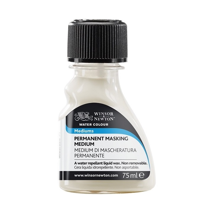 Maskirna tečnost Winsor & Newton za akvarele 75 ml - permanent