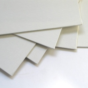 Laneno slikarsko platno na kartonu 20 x 50cm