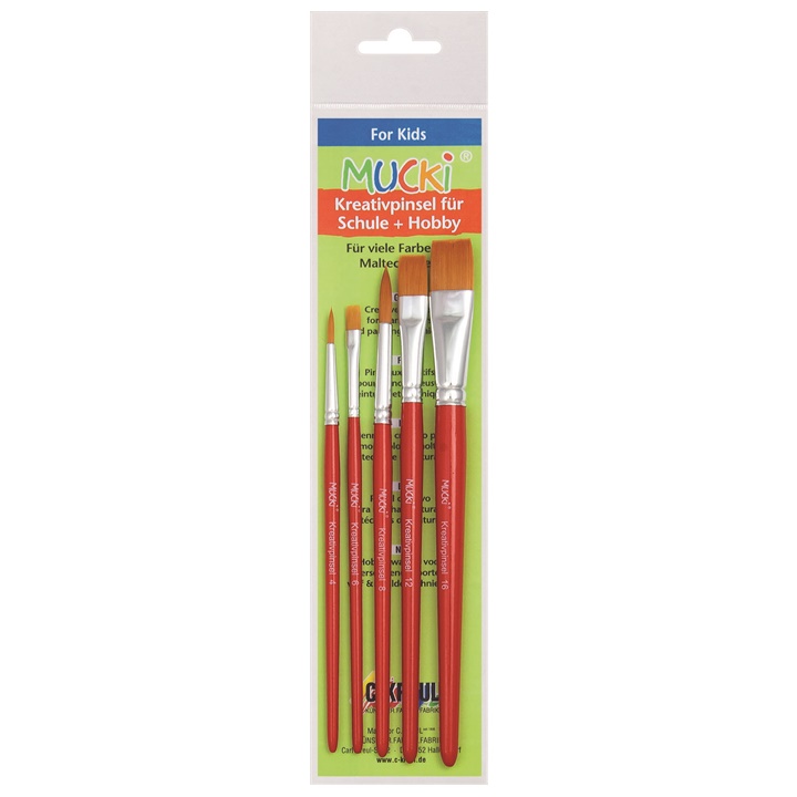 Set četki za slikanje MUCKI za školu i hobby - 5 kom