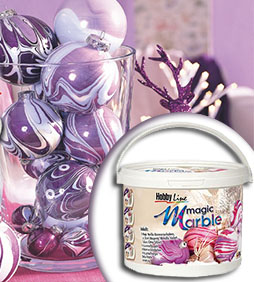 Set boja za mramorni efekat Hobby Line Magic Marble - Božić