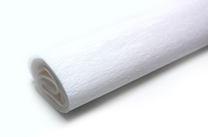 Krep papir 50 x 200 cm - beli