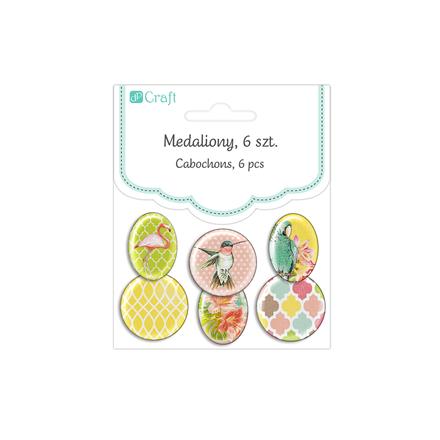 Samolepljivi medaljoni Tropical Dreams - 6-delni set