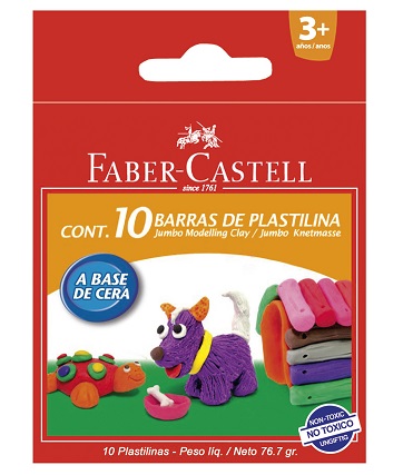 Plastelin Faber-Castell - 10 delni set