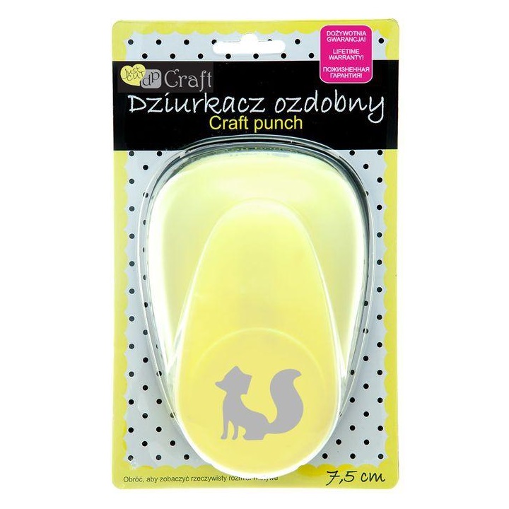 Dekorativna bušilica 7.5 cm - motiv lisica