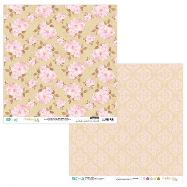 Papir za dekoraciju dvostrani Tenderness 01 - 5 kom