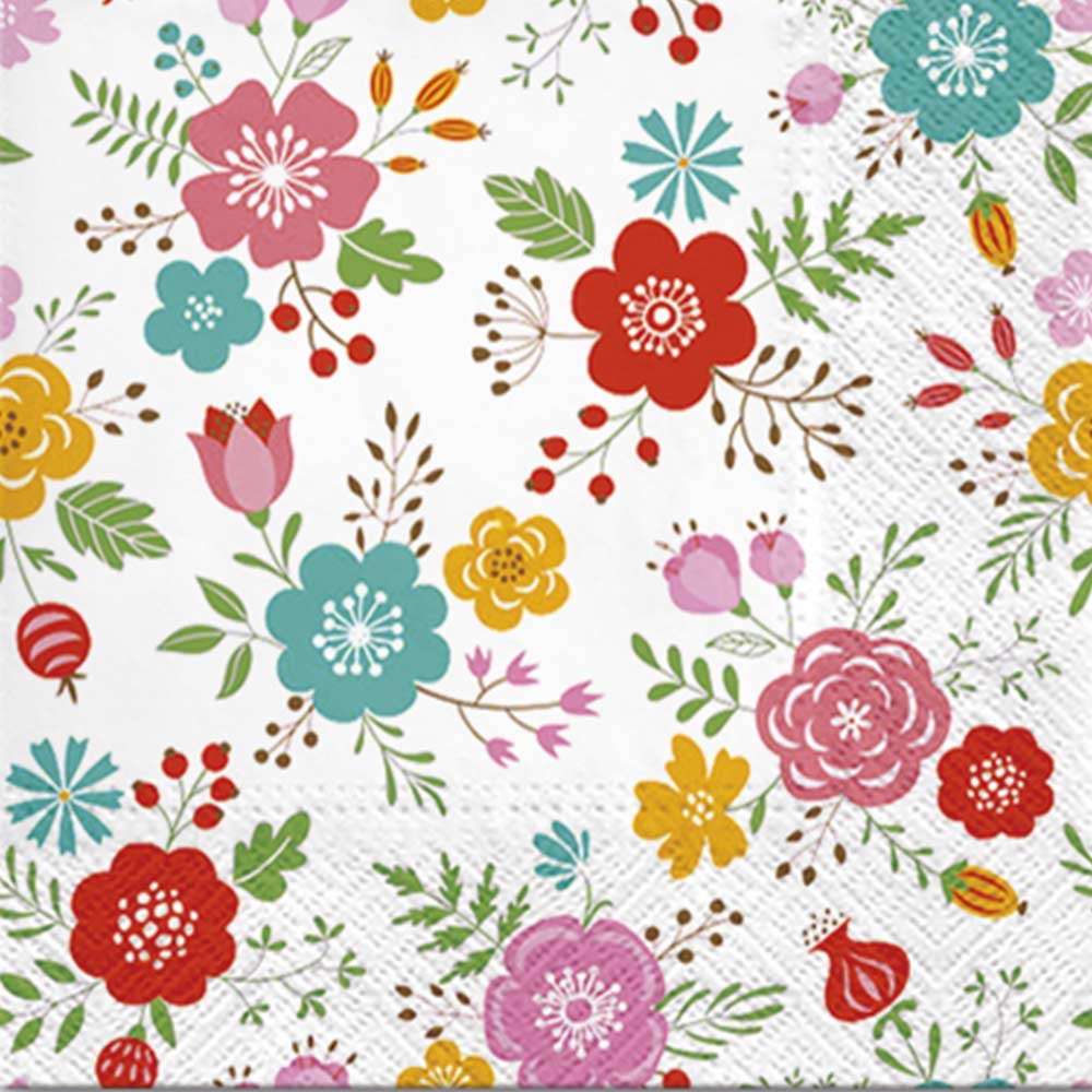 Salvete za DEKUPAŽ - Flowery Meadow - 1 kom
