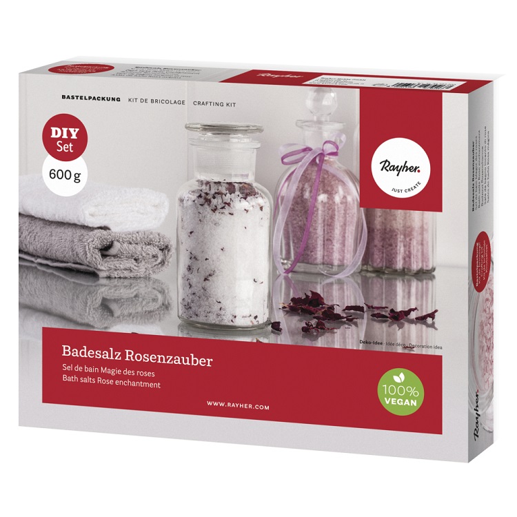 Kreativni set za pravljenje soli za kupanje - Rose Enchantment