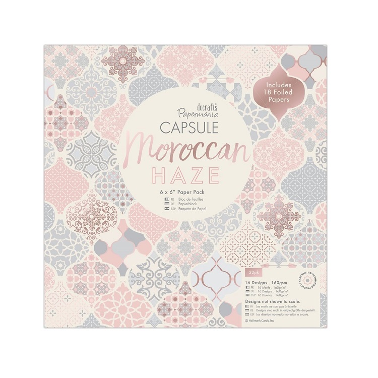 Set dekorativnih papira Moroccan Haze - 32 lista