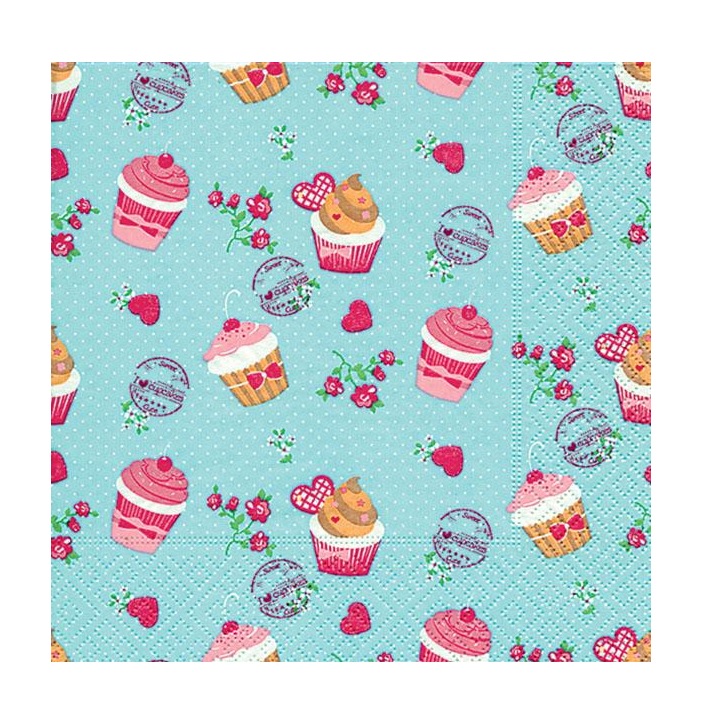 Salvete za dekupaž - Pin kcupcakes - 1 komad