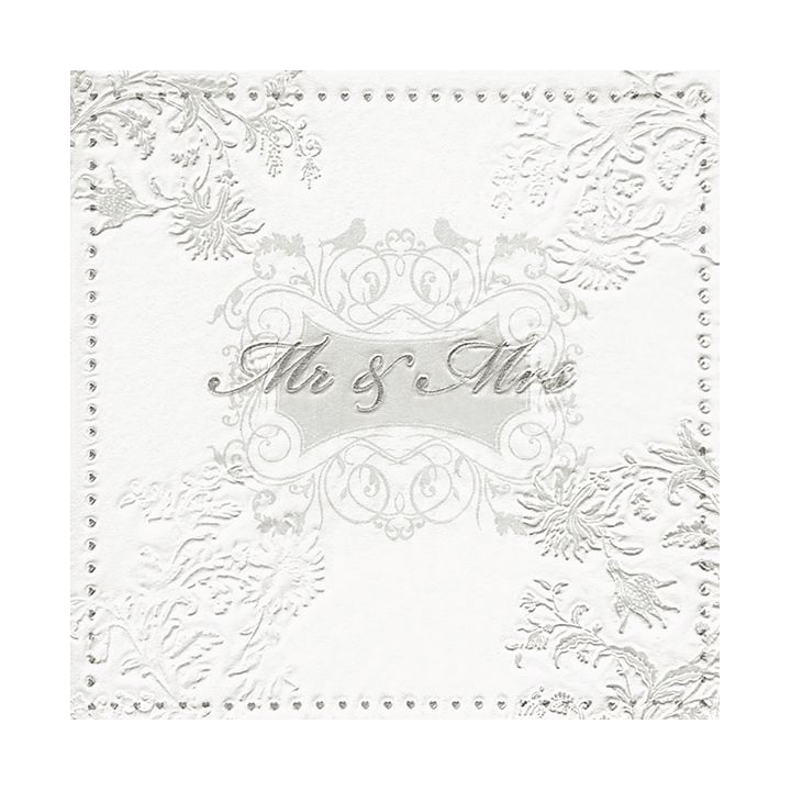 Salvete za dekupaž - Mr & Mrs Silver - 1 komad