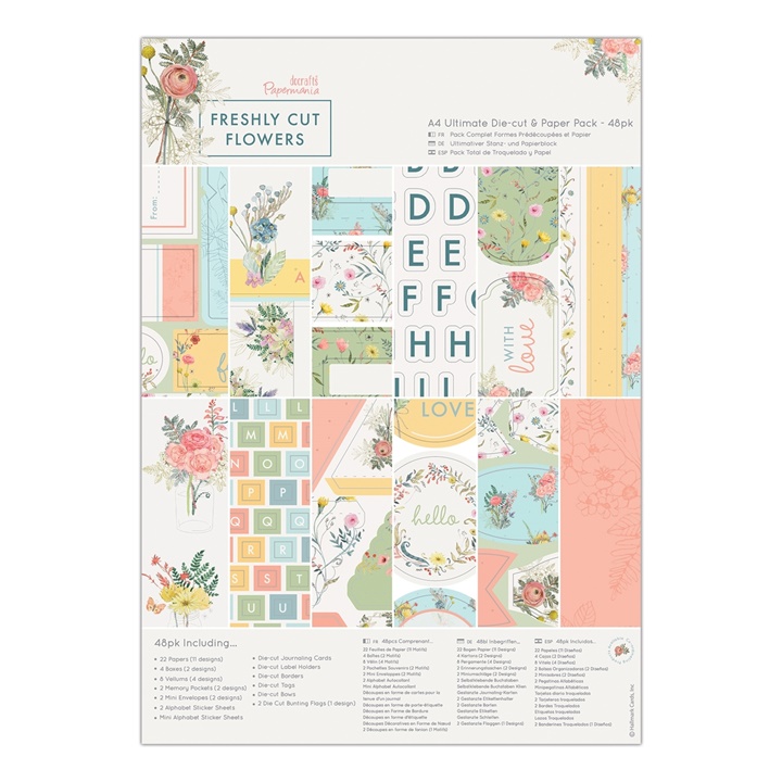 Set za scrapbooking Freshly Cut Flowers - 48 listova