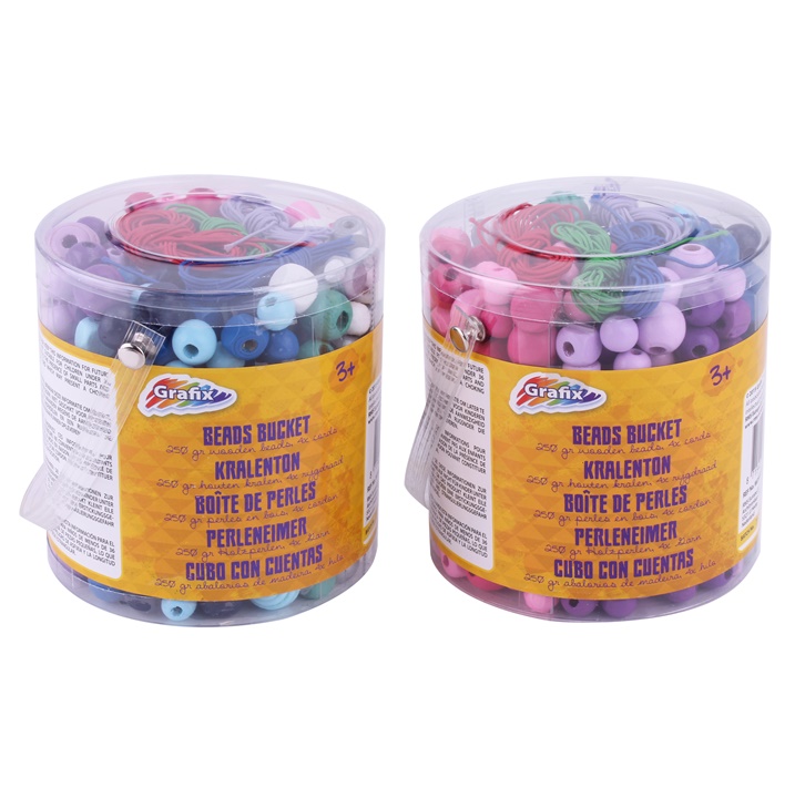 drvene perle u boji Grafix 250 gr