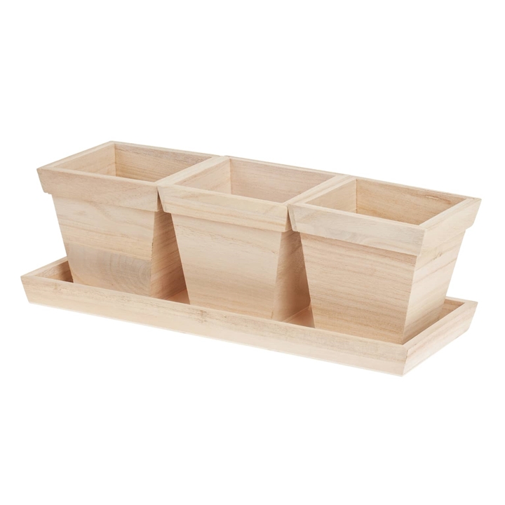Set drvenih saksija