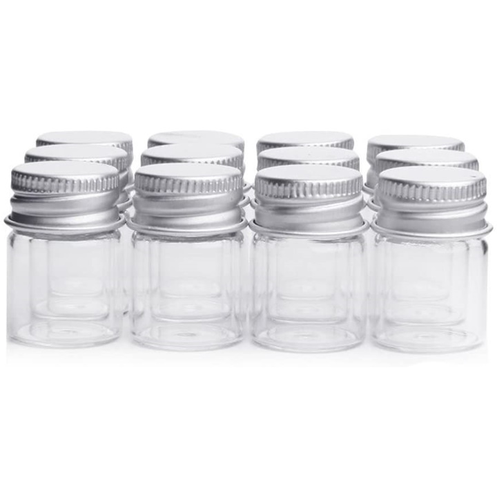 Set staklenih mini teglica sa poklopcem - 12 komada
