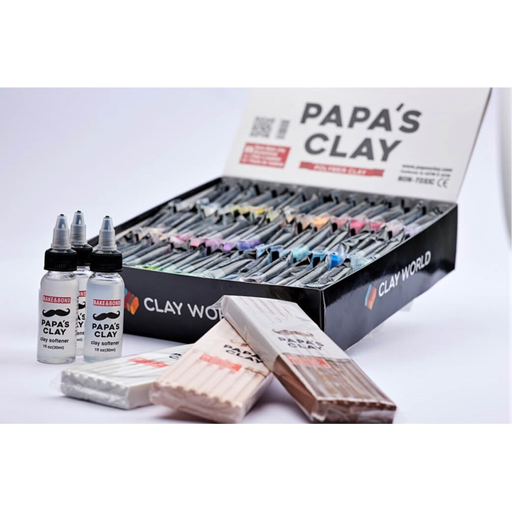 Papa's Clai Polimer Clai 250g | različite nijanse