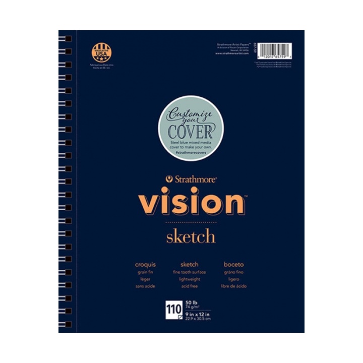 Blok za skiciranje Strathmore Vision 110 listova - 22.9 x 30.5 cm