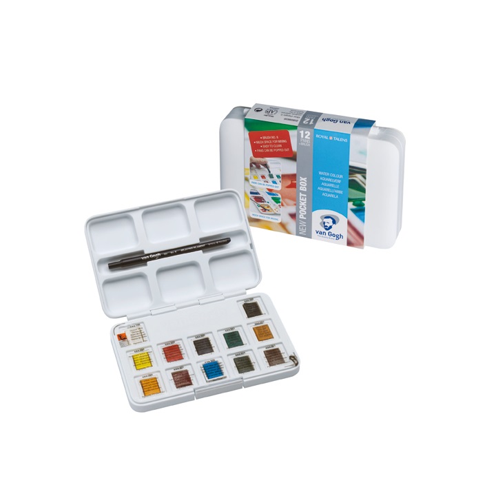 Akvarel boje Van Gogh pocket box - set od 12 posudica